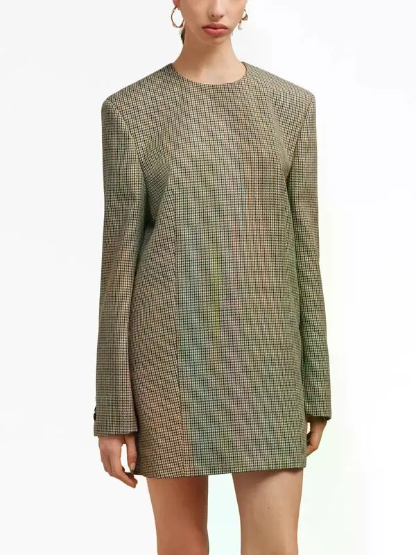 AMI Paris Check-print Mini Dress