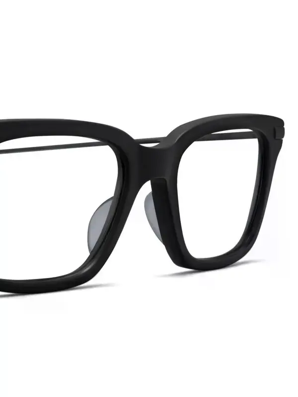 Thom Browne Rectangular-frame Metal Glasses - Black