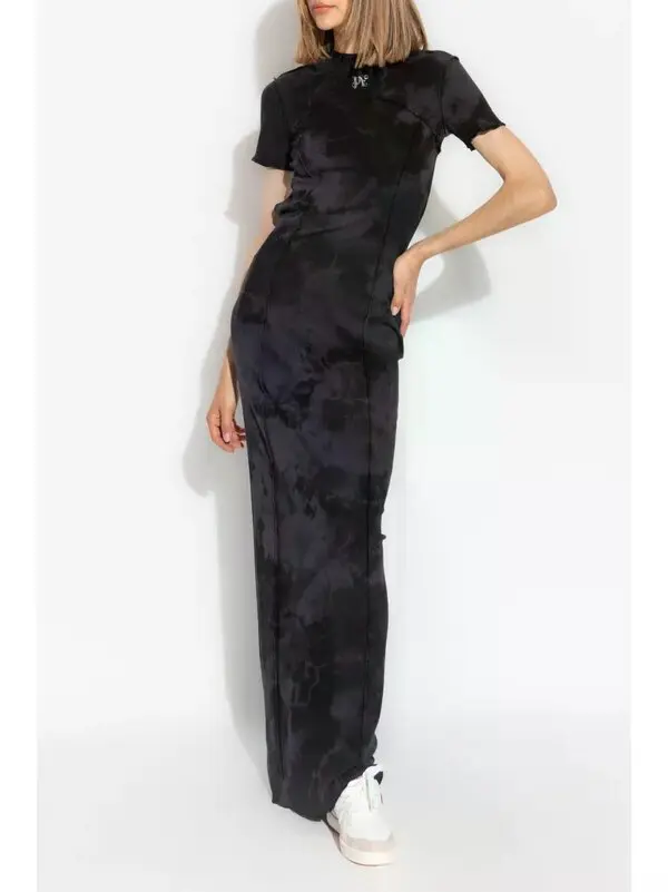 Palm Angels Logo-embroidered Maxi Dress