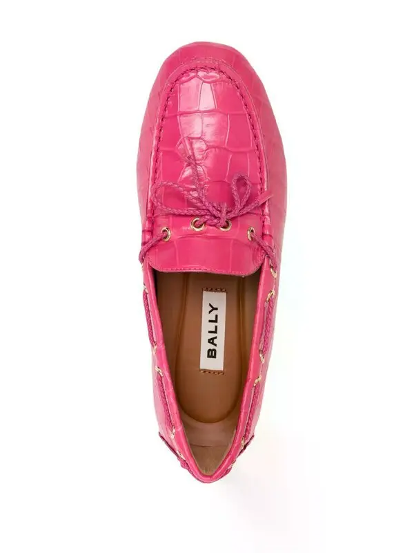 Bally Kerbs Crocodile-effect Loafers