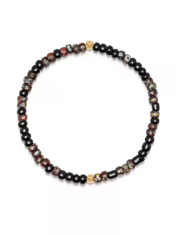 NIALAYA JEWELRY Japanese Miyuki Beaded Bracelet - Black
