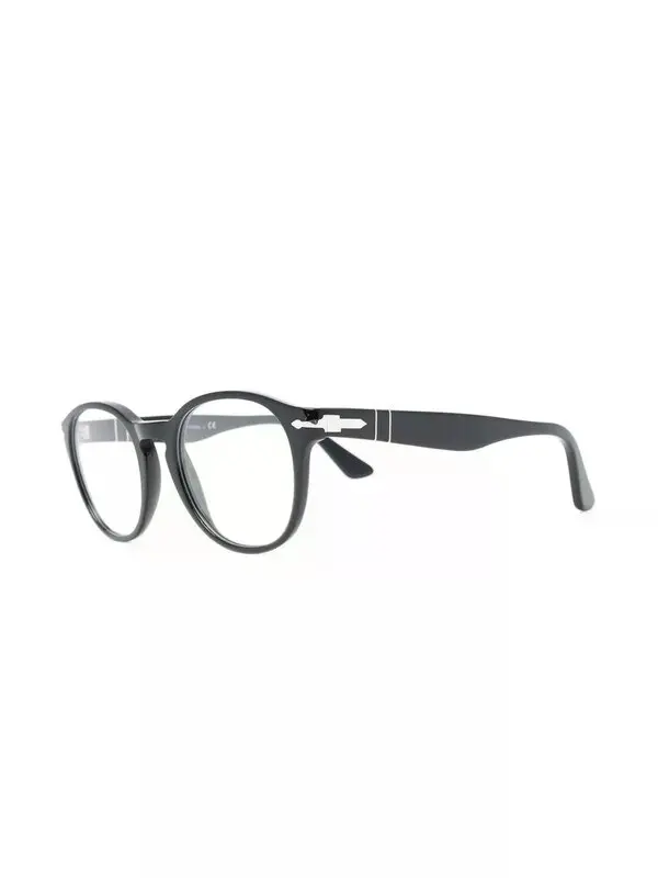 Persol Round-frame Optical Glasses - Black