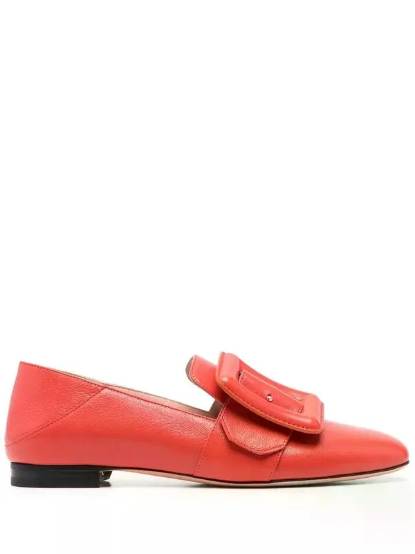 Bally Buckle-detail Leather Loafers
