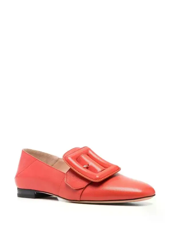 Bally Buckle-detail Leather Loafers