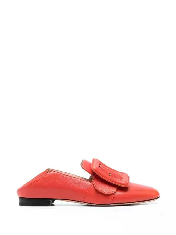 Bally Buckle-detail Leather Loafers