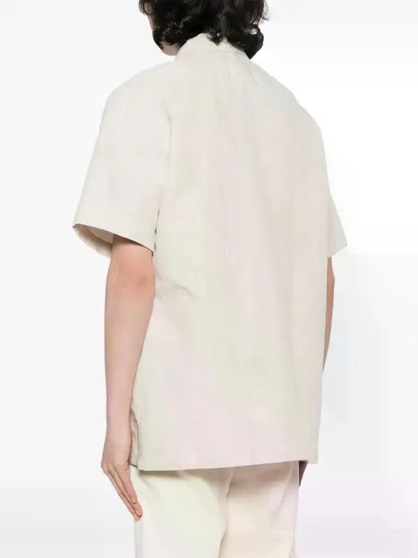 Eleventy Bowling-collar Short-sleeve Shirt