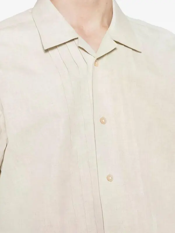 Eleventy Bowling-collar Short-sleeve Shirt