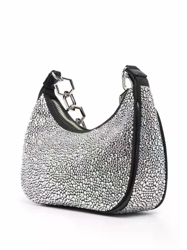 Philipp Plein Crystal-embellished Shoulder Bag - Black