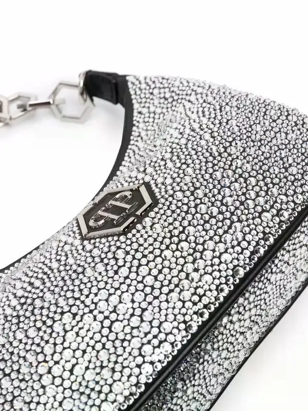Philipp Plein Crystal-embellished Shoulder Bag - Black