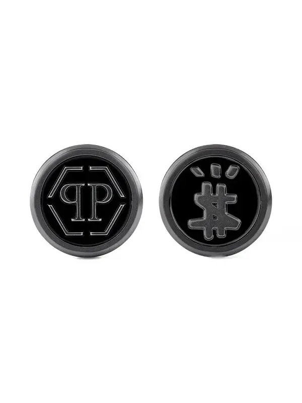Philipp Plein Logo-engraved Cufflinks