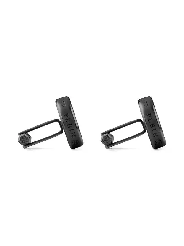 Philipp Plein Logo-engraved Cufflinks