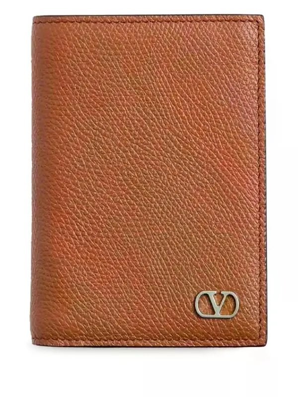 Valentino Garavani Vlogo Signature Card Holder - Brown