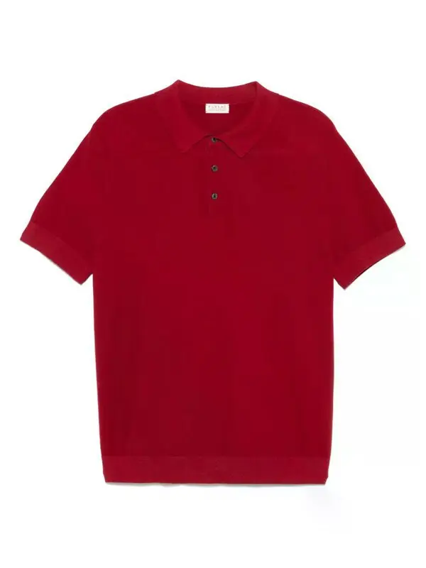 FURSAC Fine-knit Polo Shirt