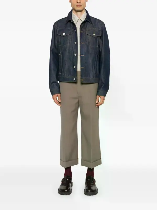 Gucci Wide-leg Wool Trousers