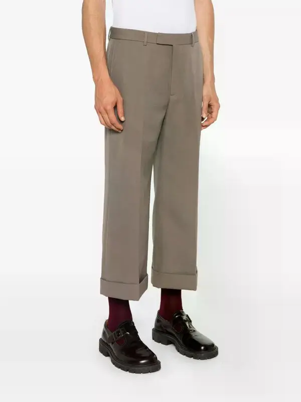 Gucci Wide-leg Wool Trousers