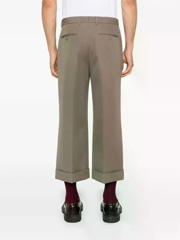 Gucci Wide-leg Wool Trousers