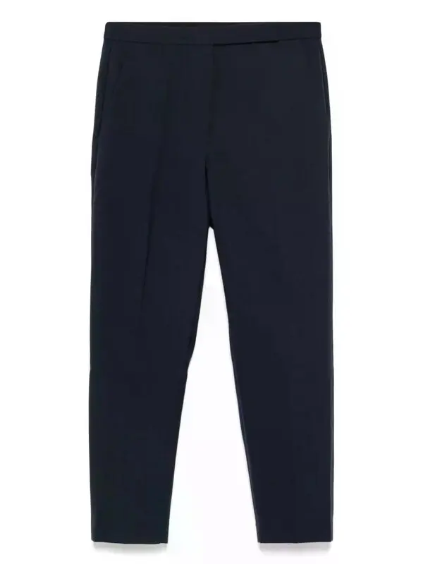 Theory High-waisted Slim Cropped Trousers - Blue
