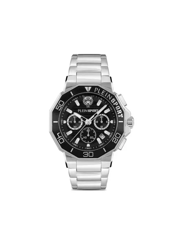 PLEIN SPORT Titan 46mm Chronograph Watch - Black