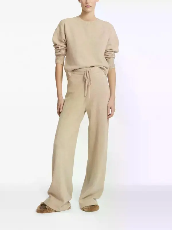 YVES SALOMON Knitted Lambswool Jumper - Neutrals
