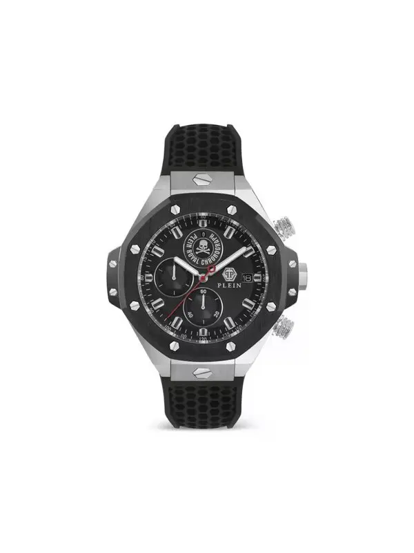 Philipp Plein Chrono Royal 46mm Watch - Black
