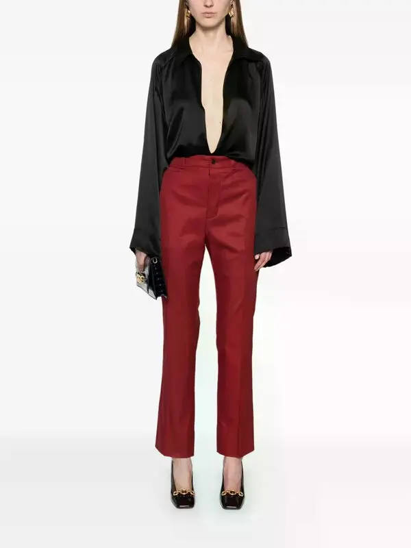 Saint Laurent Straight-leg Cotton Trousers
