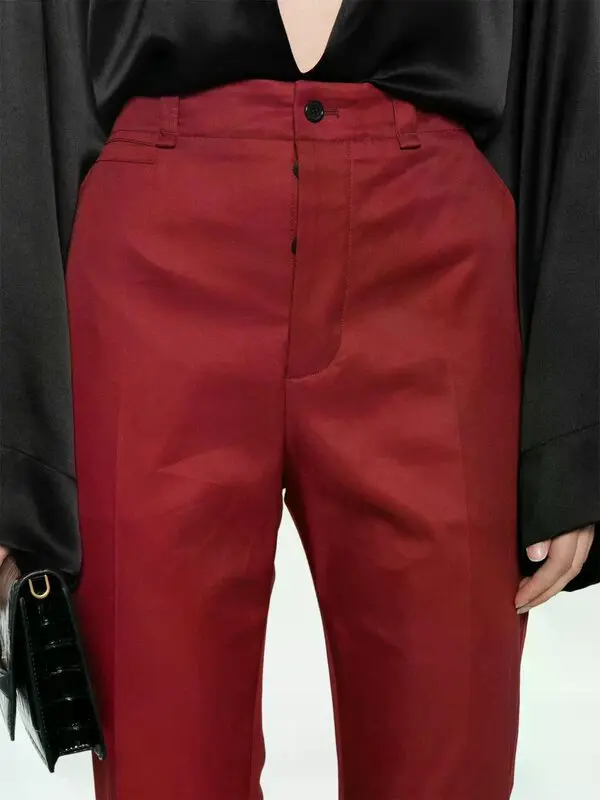 Saint Laurent Straight-leg Cotton Trousers
