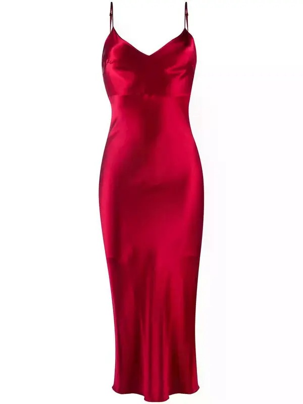 GILDA & PEARL Sophia Slip Dress - Red