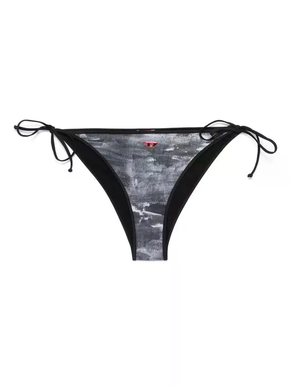 DIESEL® Abstract-print Bikini Bottoms - Grey