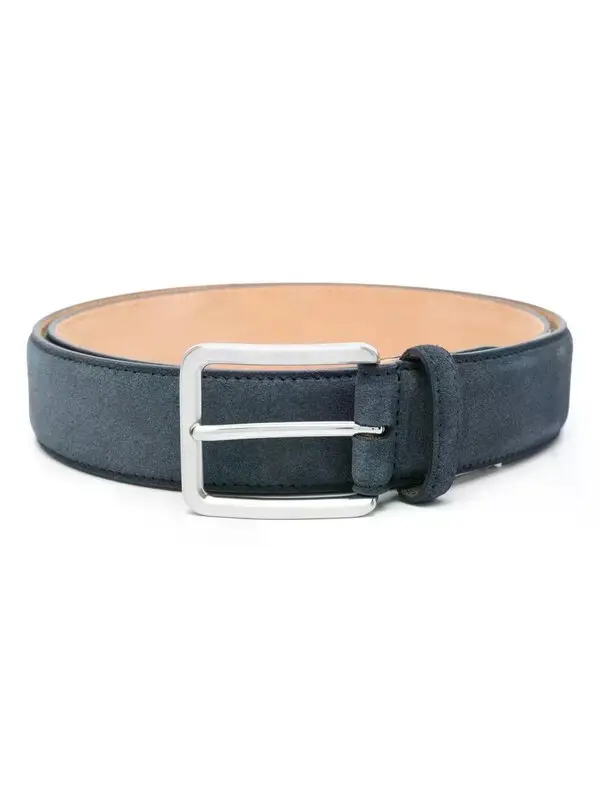 Boggi Milano Buckle-fastening Suede Belt - Blue
