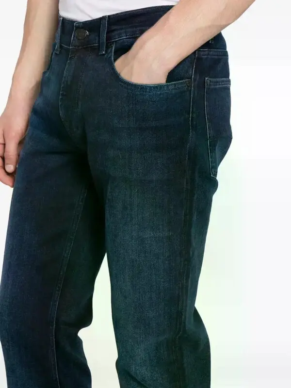 7 For All Mankind Mid-rise Straight-leg Jeans