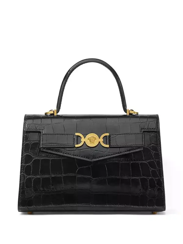 Versace Medusa '95 Croc-effect Leather Tote Bag