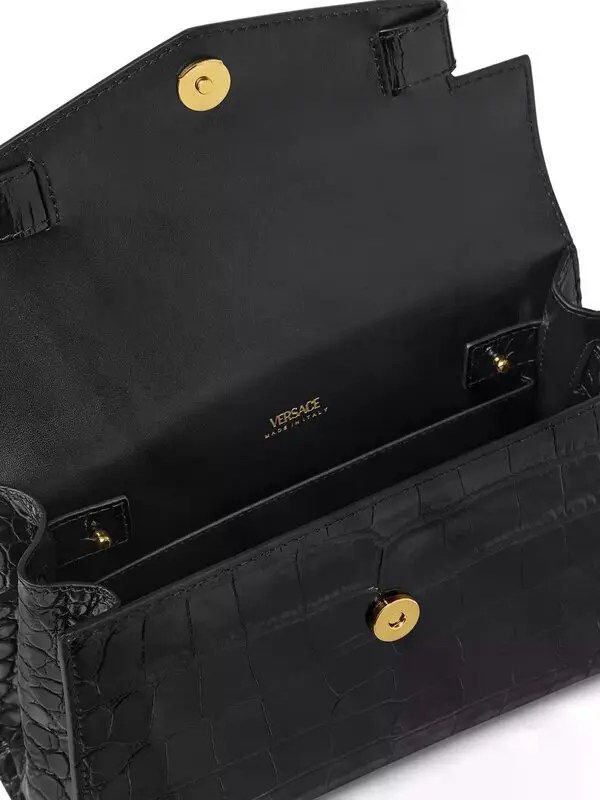 Versace Medusa '95 Croc-effect Leather Tote Bag