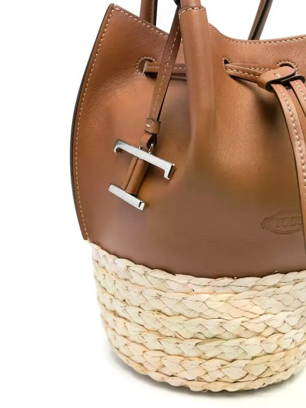 TOD'S T Timeless Logo Bucket Bag