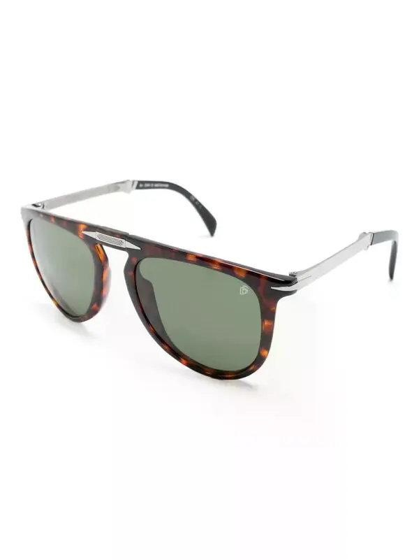 DB EYEWEAR BY DAVID BECKHAM Tortoiseshell Pilot-frame Sunglasses