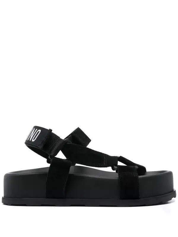 Moschino Print Platform Sandals