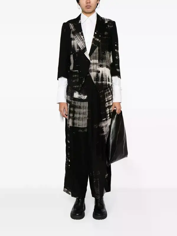 Y’s Check-print Blazer