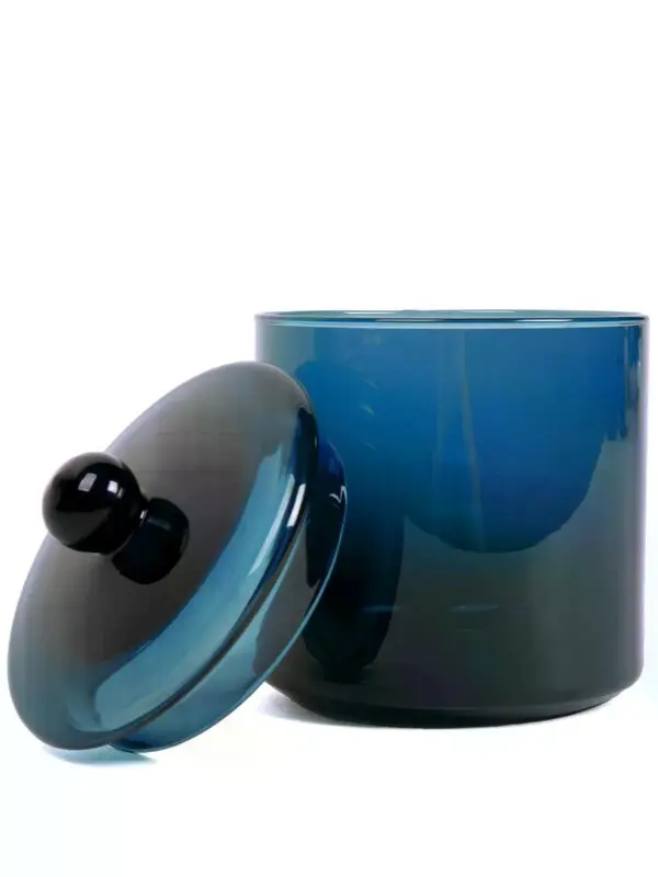 XLBoom Medium Mika Glass Container - Blue