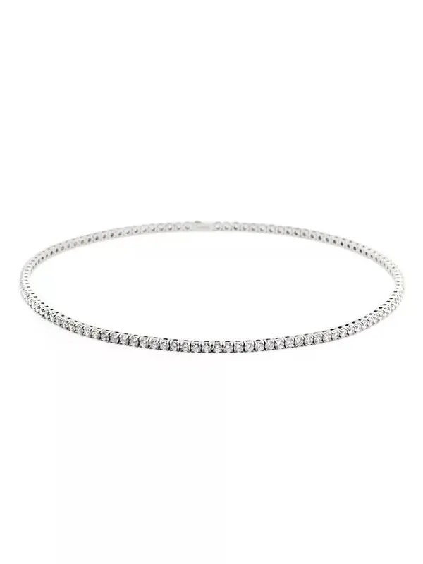 DARKAI Tennis Crystal-embellished Necklace - Silver