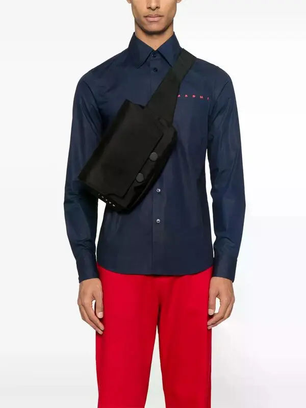 Marni Logo-tag Belt Bag - Black