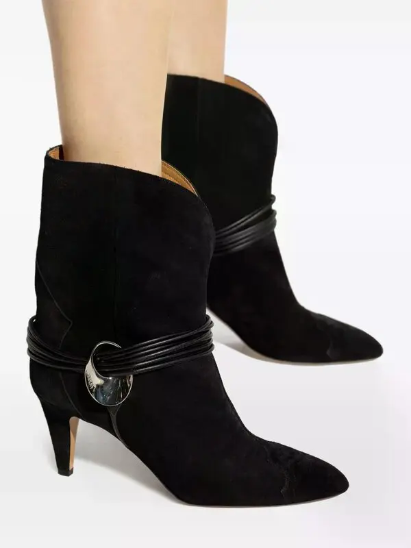 Isabel Marant Étoile Suede Embellished Ankle Boots