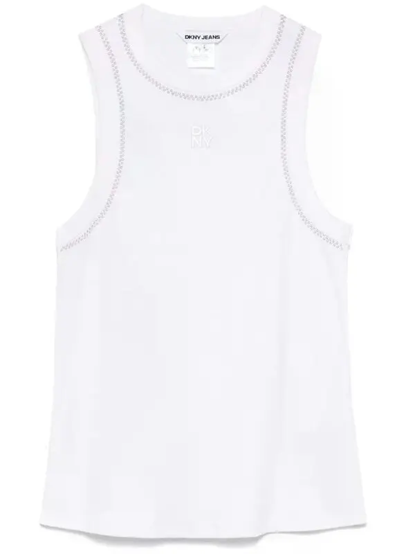 Dkny Stud-detail Tank Top - White