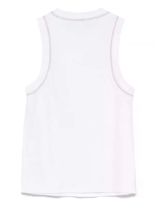 Dkny Stud-detail Tank Top - White