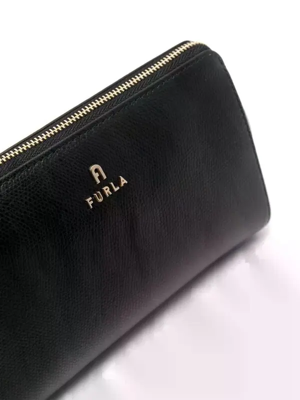 Furla Camelia L Leather Makeup Bag - Black