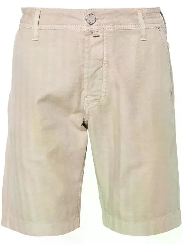 Jacob Cohen Lou Herringbone Shorts - Neutrals