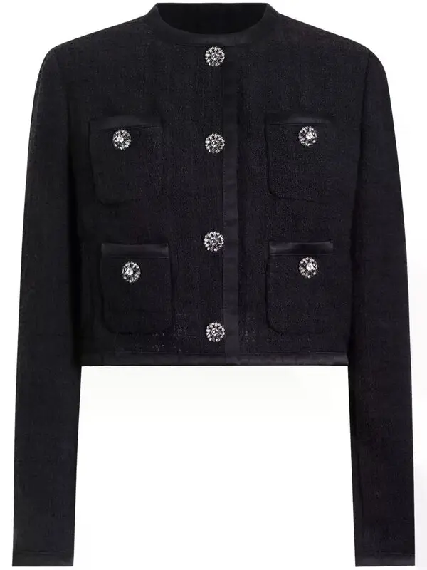 Dolce & Gabbana Bouclé Jacket - Black
