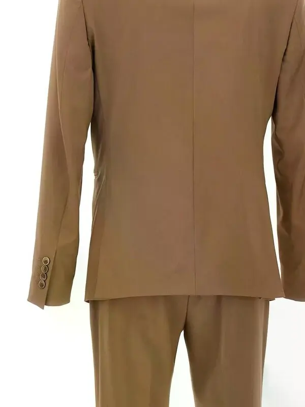 SANTANIELLO Wool Suit - Brown