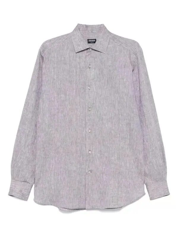 Zegna Oasi Lino Shirt - Grey