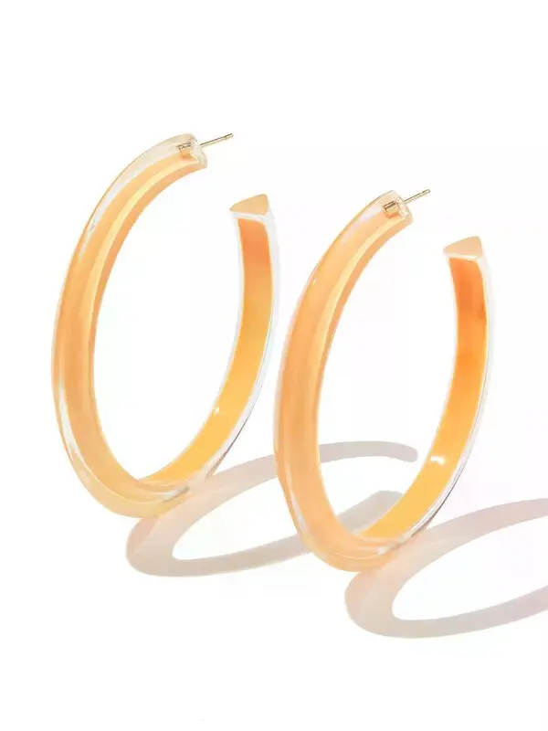 Alison Lou Jelly Hoop Earrings - Neutrals