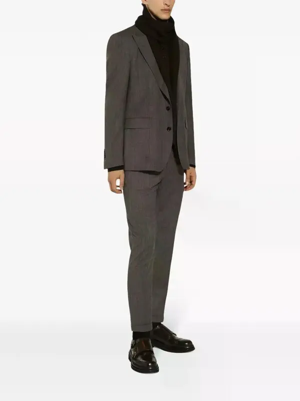 Dolce & Gabbana Pinstripe Single-breasted Jacket - Grey
