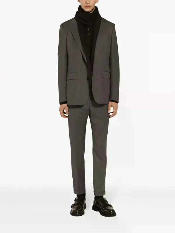Dolce & Gabbana Pinstripe Single-breasted Jacket - Grey
